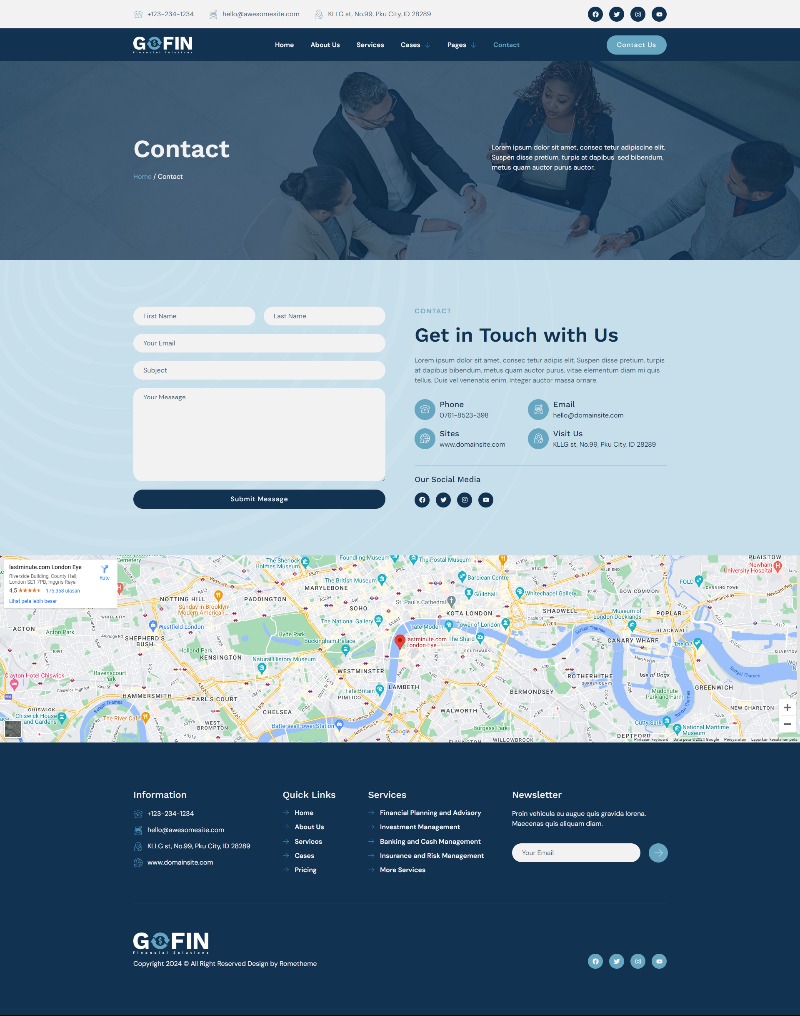 Gofin - Financial Solutions Elementor Template Kit by Rometheme ...